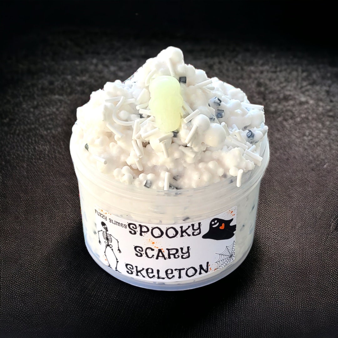 Spooky Scary Skeleton Floam Snow Fizz - Etsy