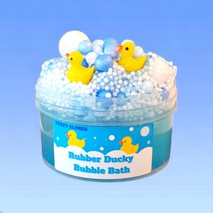 Rubber Ducky Bubble Bath Clear Foam Bead Slime - Unscented - Etsy
