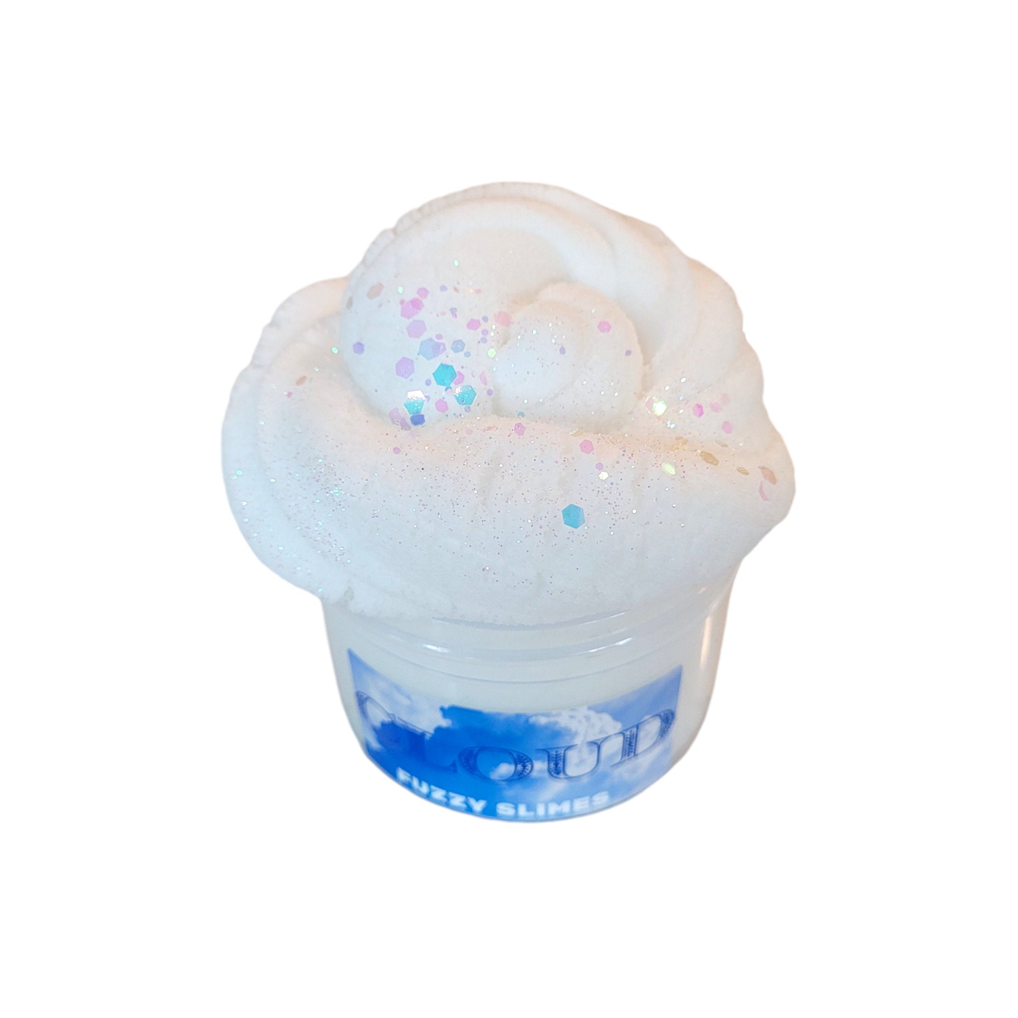 Cloud White Slime, Fuzzy Slimes, Fresh Scent - Etsy