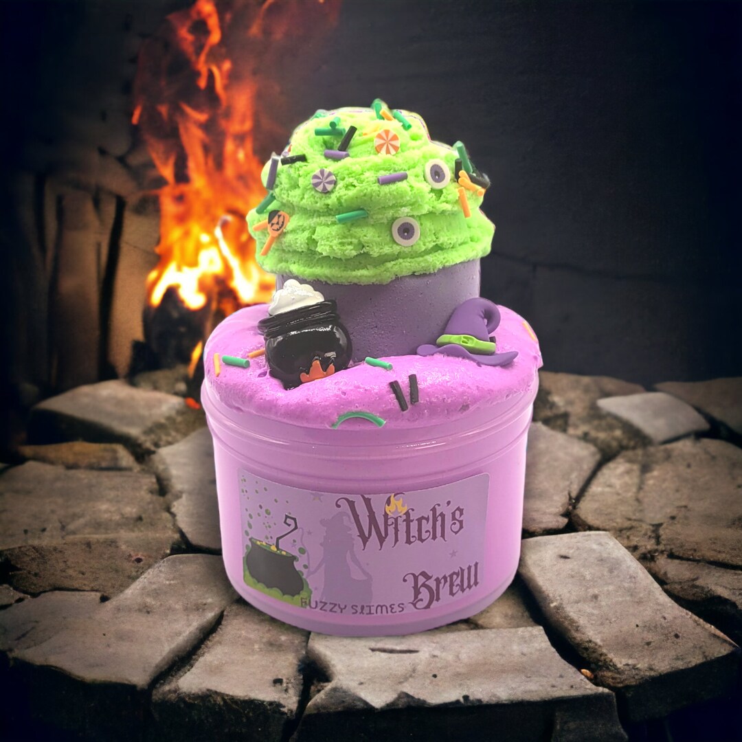 Witch's Brew Diy Slime~ Butter, Cloud Drizzle, Clay~ Fuzzy Slimes ...