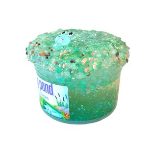 Frog Pond Slushie Pebble Rock Clear Slime, Fuzzy Slimes, Passion Fruit ...