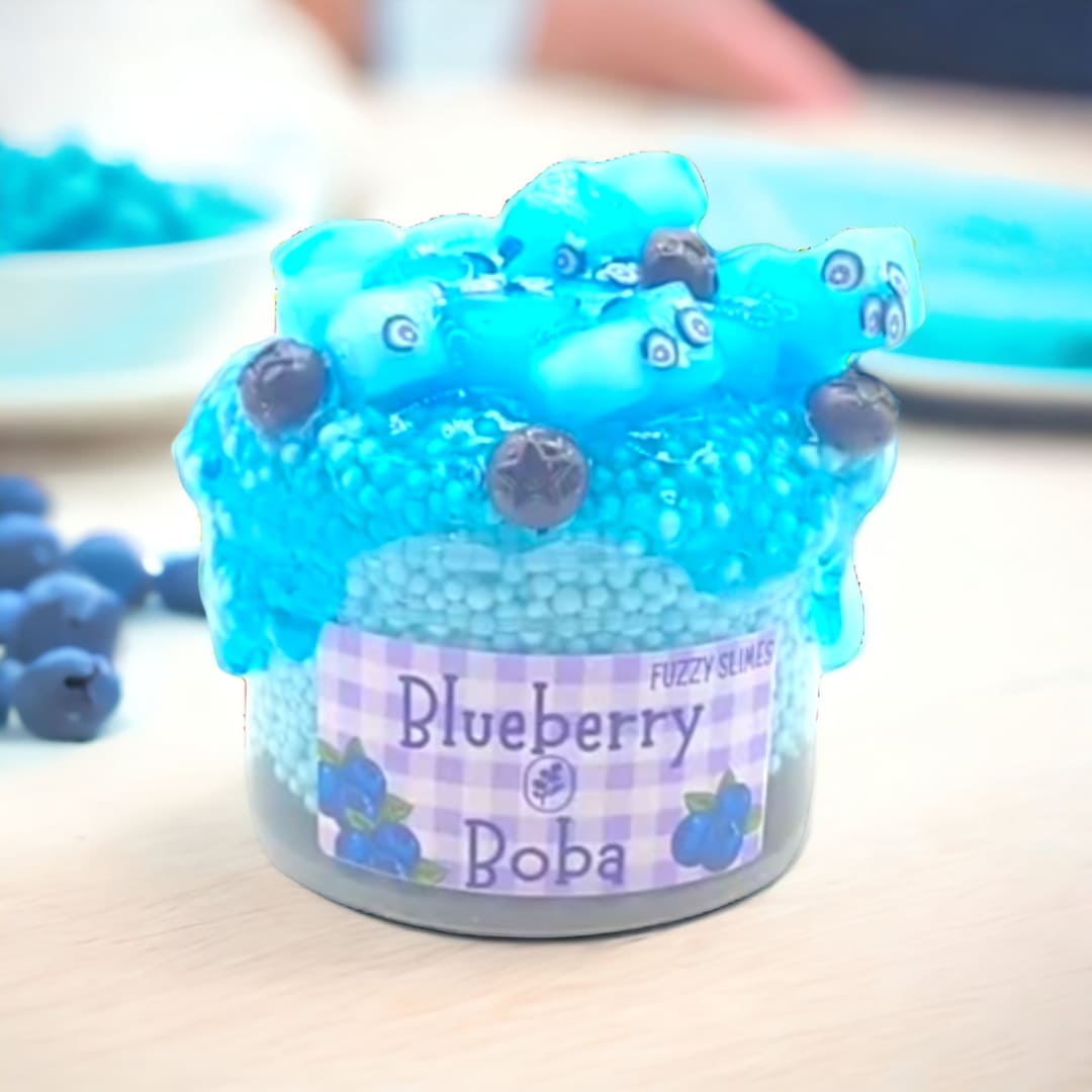 Blueberry Boba Slime, Blueberry Muffin Scent - Etsy