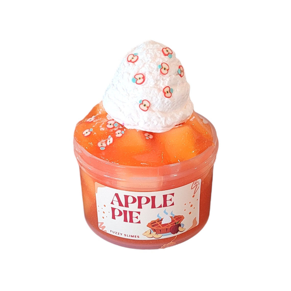 Apple Pie and Ice Cream, Jelly Cube Slime, Scented Apple and Vanilla - Etsy