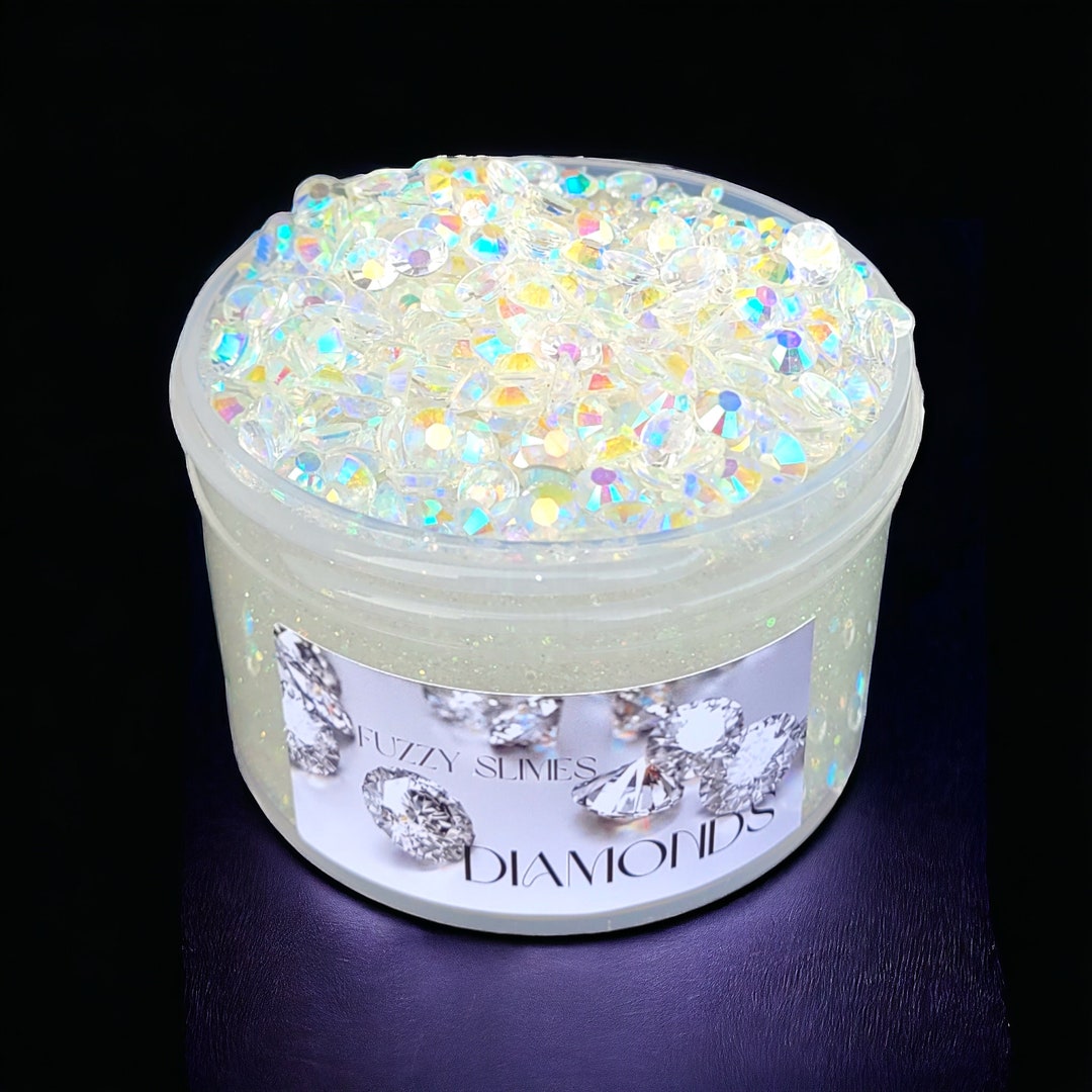 Diamonds Clear Slime - Fuzzy Slimes - Unscented - Etsy
