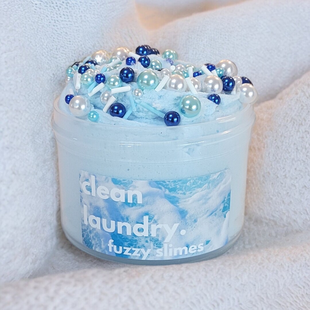 Clean Laundry~ Cloud Dough Slime~ Fuzzy Slimes~ Fresh Scent - Etsy