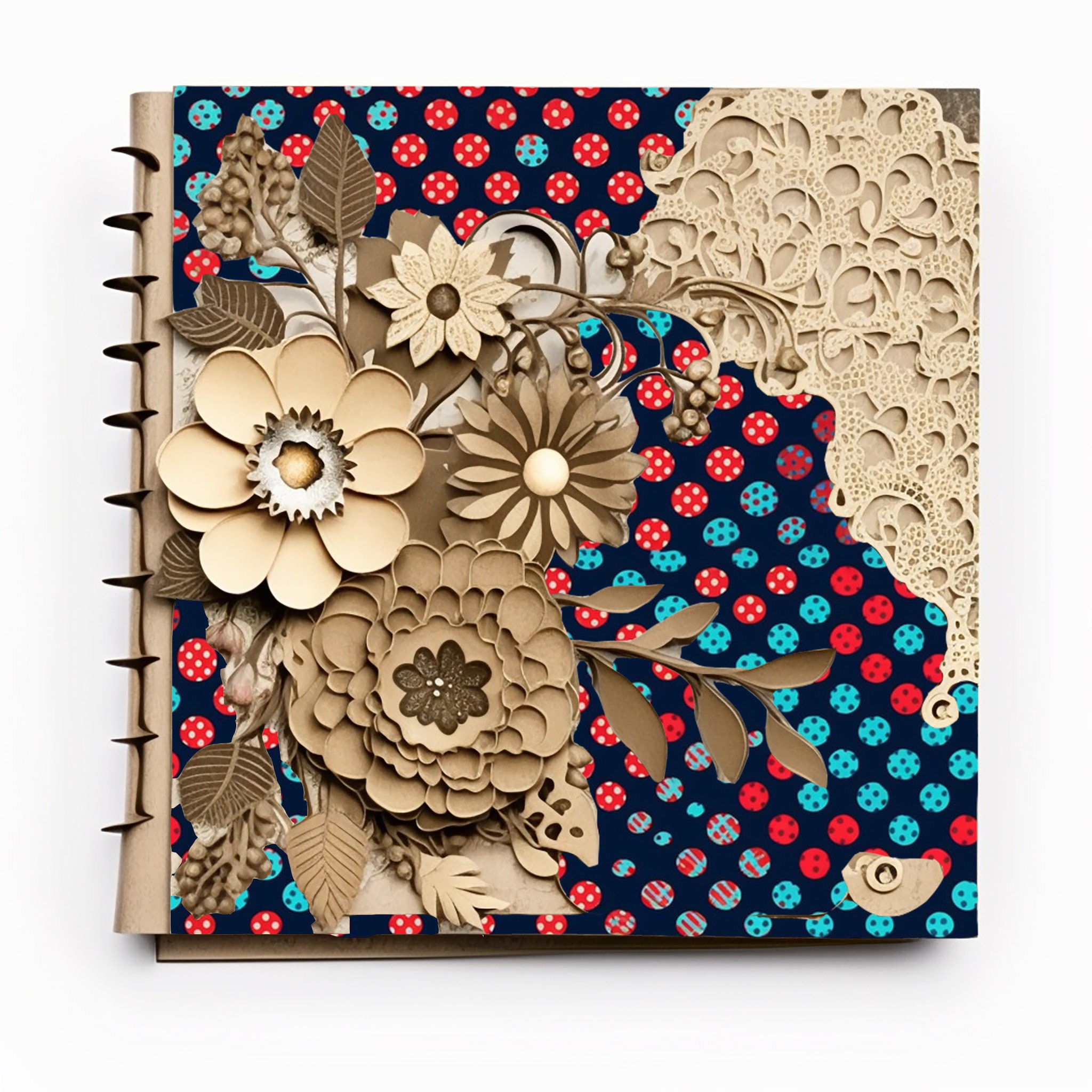 Weirdcore Images USA Nostalgic Patterns 12-pack DIGITAL Paper Red White ...