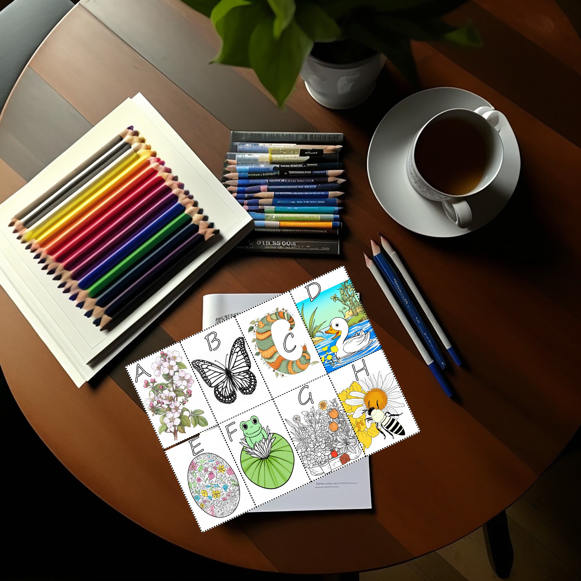 Spring Alphabet Flashcards: PRINTABLE Springtime Scenes, Featuring ...