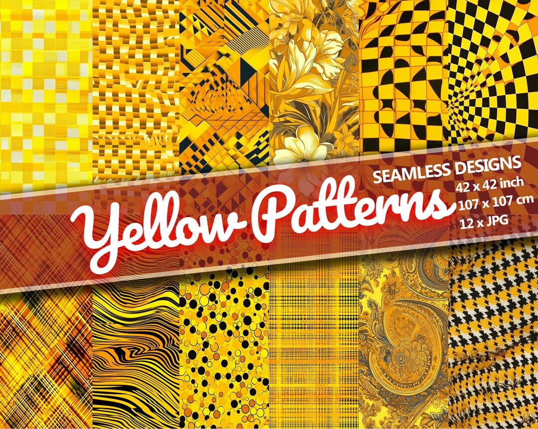DIGITAL Paper Weirdcore Aesthetic Nostalgic Patterns 12-pack - YELLOW ...