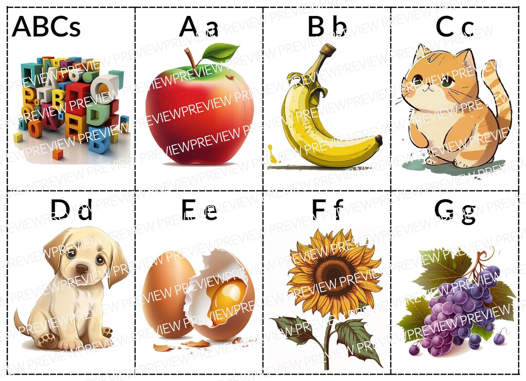 Printable Alphabet Adventure Fun With Letters: Flash Cards for Early ...