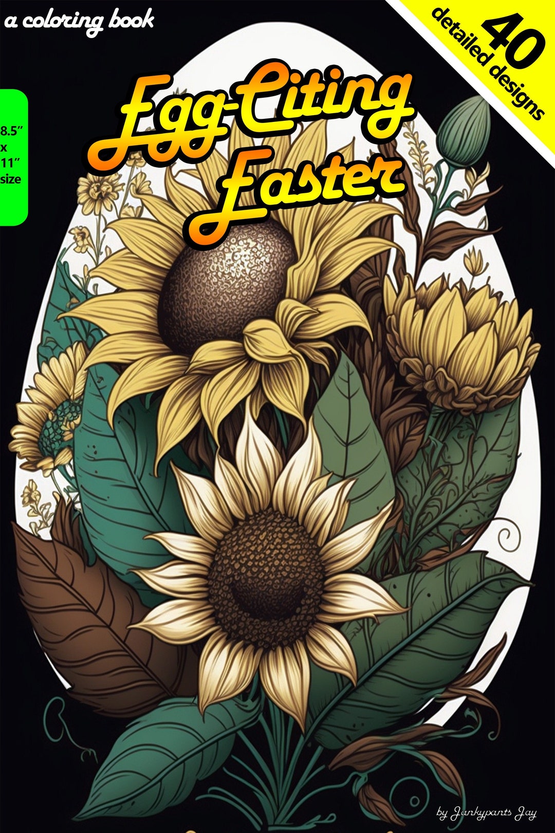 Egg Citing Easter A Bountiful Printable Coloring Book Of 40 Beautiful Floral Egg Designs To