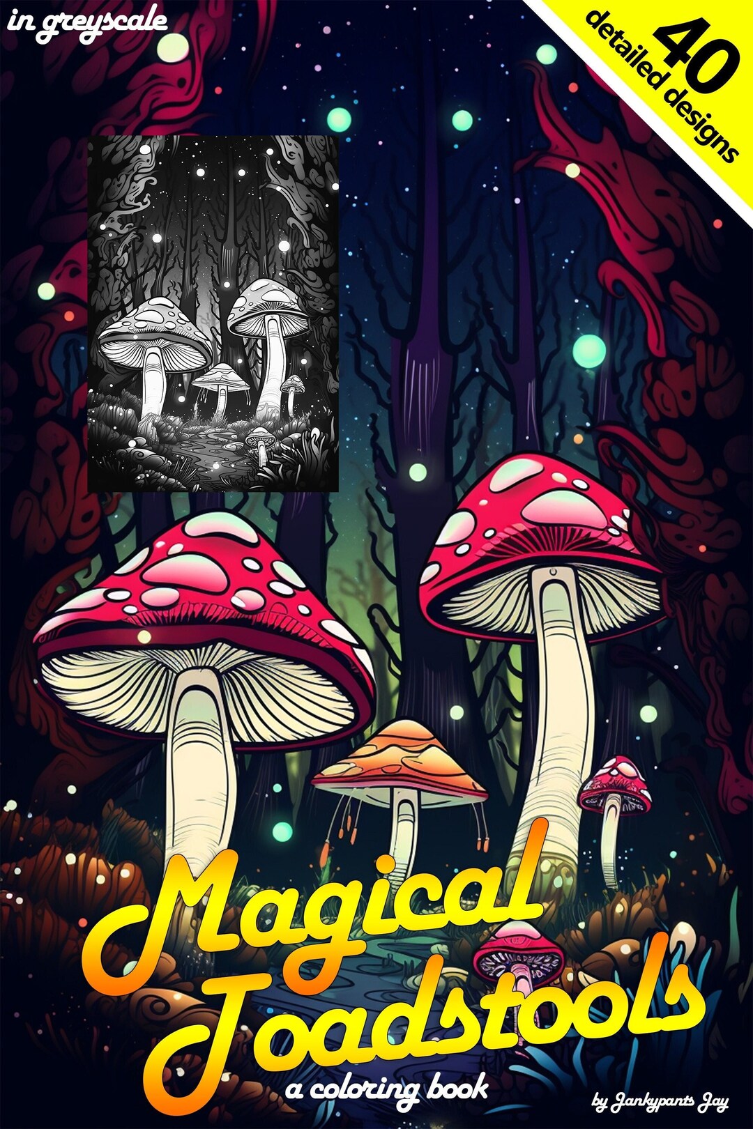 Magical Toadstools: an Enchanting and Imaginative Printable Coloring ...