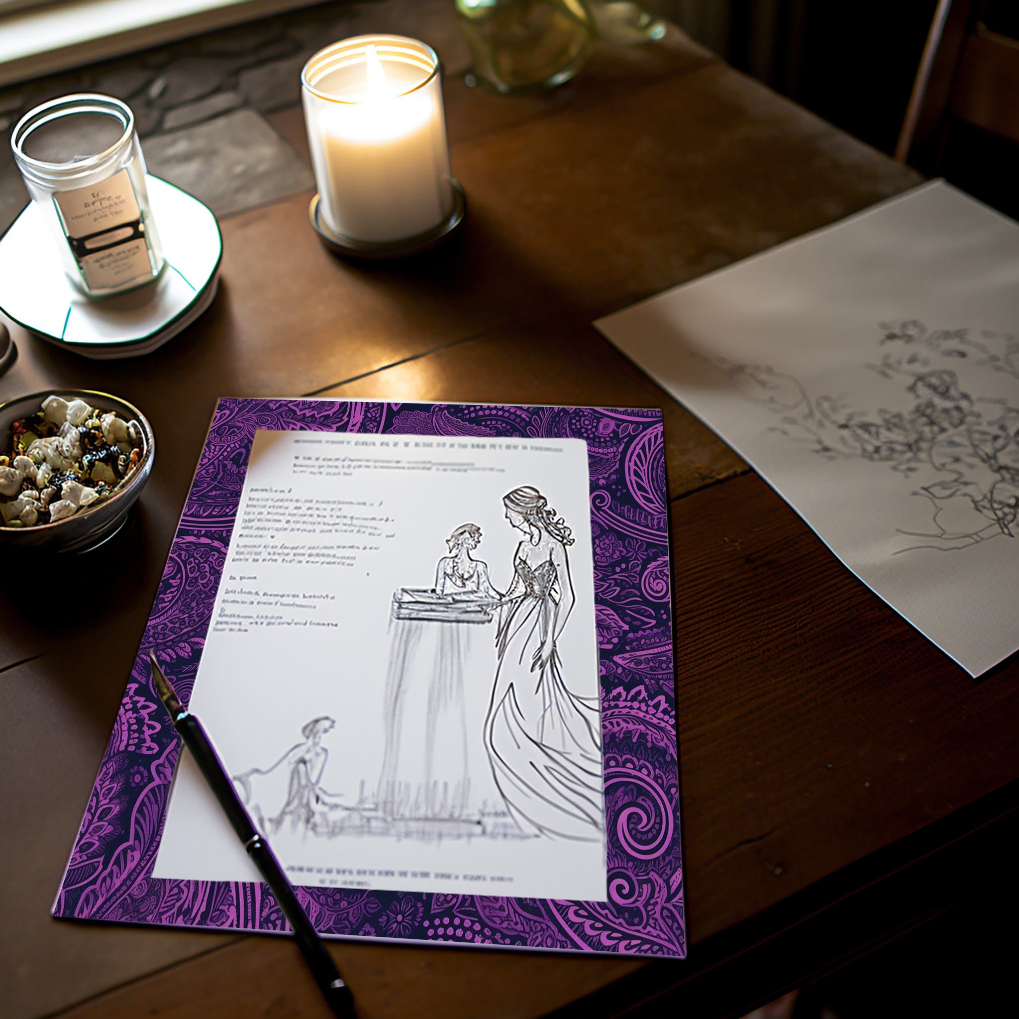 DIGITAL Paper Weirdcore Aesthetic Nostalgic Patterns 12-pack PURPLE ...