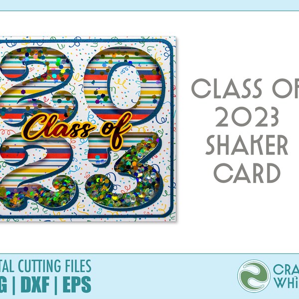 Graduation Shaker Card Svg - Etsy
