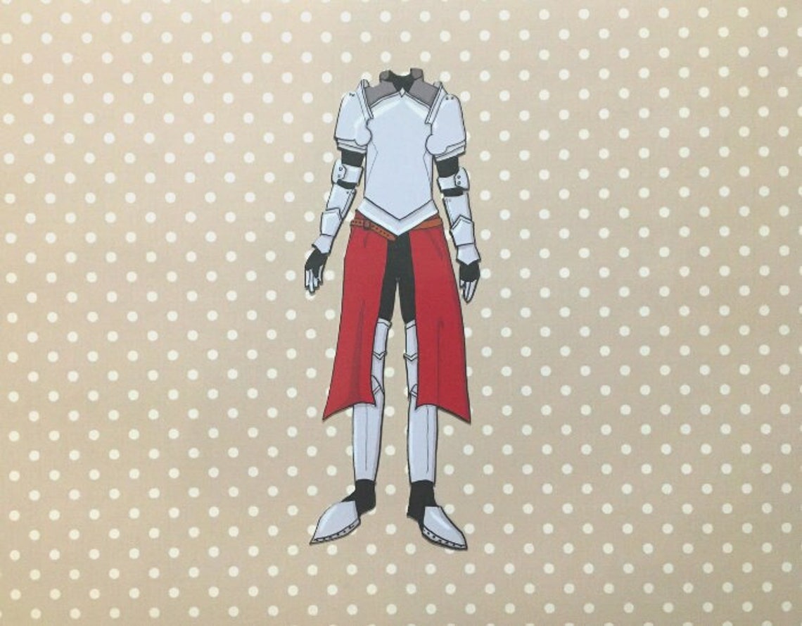 Knights Armor Magnetic Paper Fashion Dress up Doll - Etsy