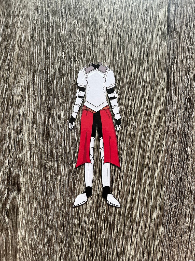 Knights Armor Magnetic Paper Fashion Dress up Doll - Etsy