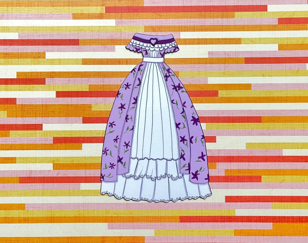 Spring Princess Dress Magnetic Paper Fashion Dress up Doll - Etsy