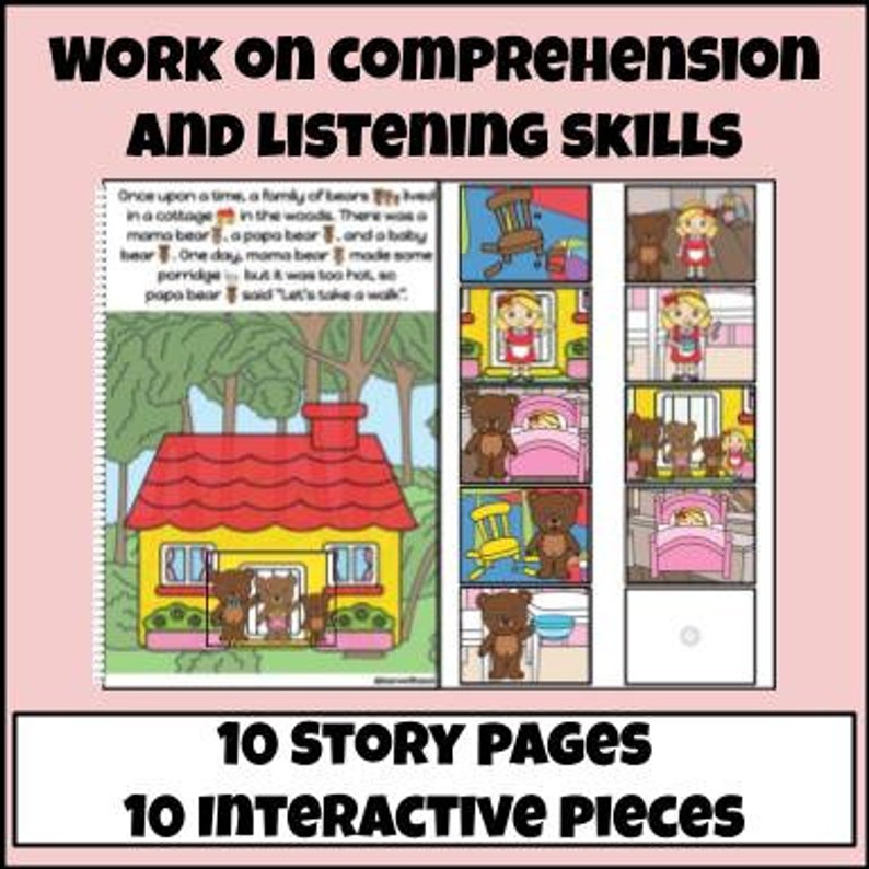 DIGITAL ⋆ Goldilocks and the Three Bears Interactive Book (adapted Book ...