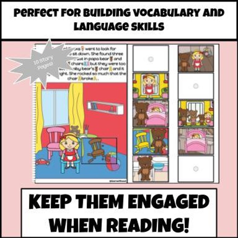 DIGITAL ⋆ Goldilocks and the Three Bears Interactive Book (adapted Book ...