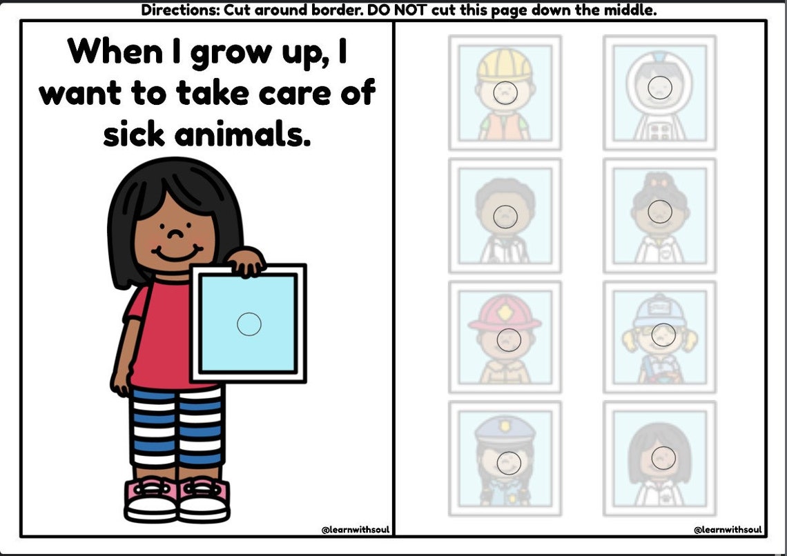 DIGITAL ⋆ When I Grow up Adapted Book - Etsy