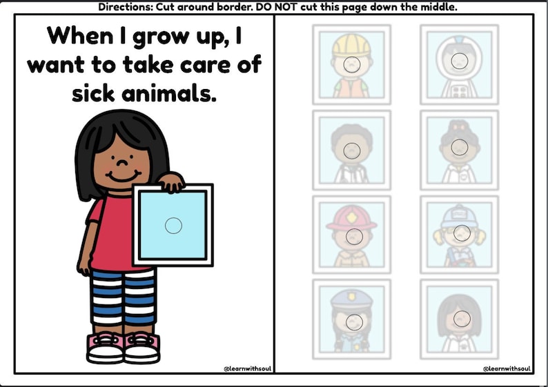 DIGITAL ⋆ When I Grow up Adapted Book - Etsy