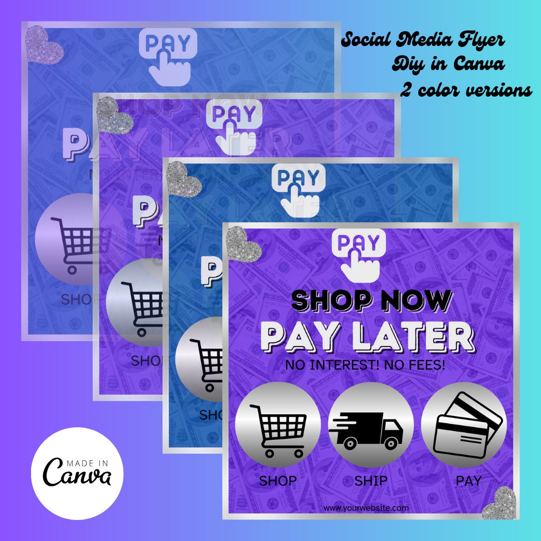 Social Media Flyer, Payment Flyer, Social Media Content, Premade ...