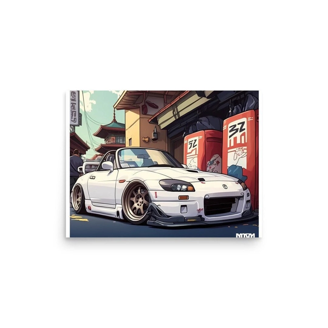 Honda S2000 Poster Anime Illustrated - Etsy