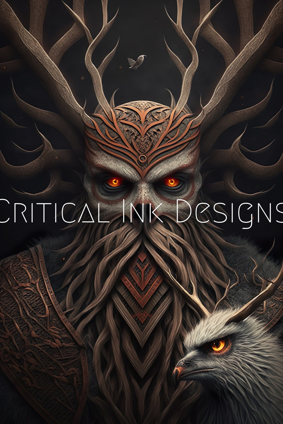 Dungeons and Dragons Tree Giant With Eagle Digital Art - Etsy