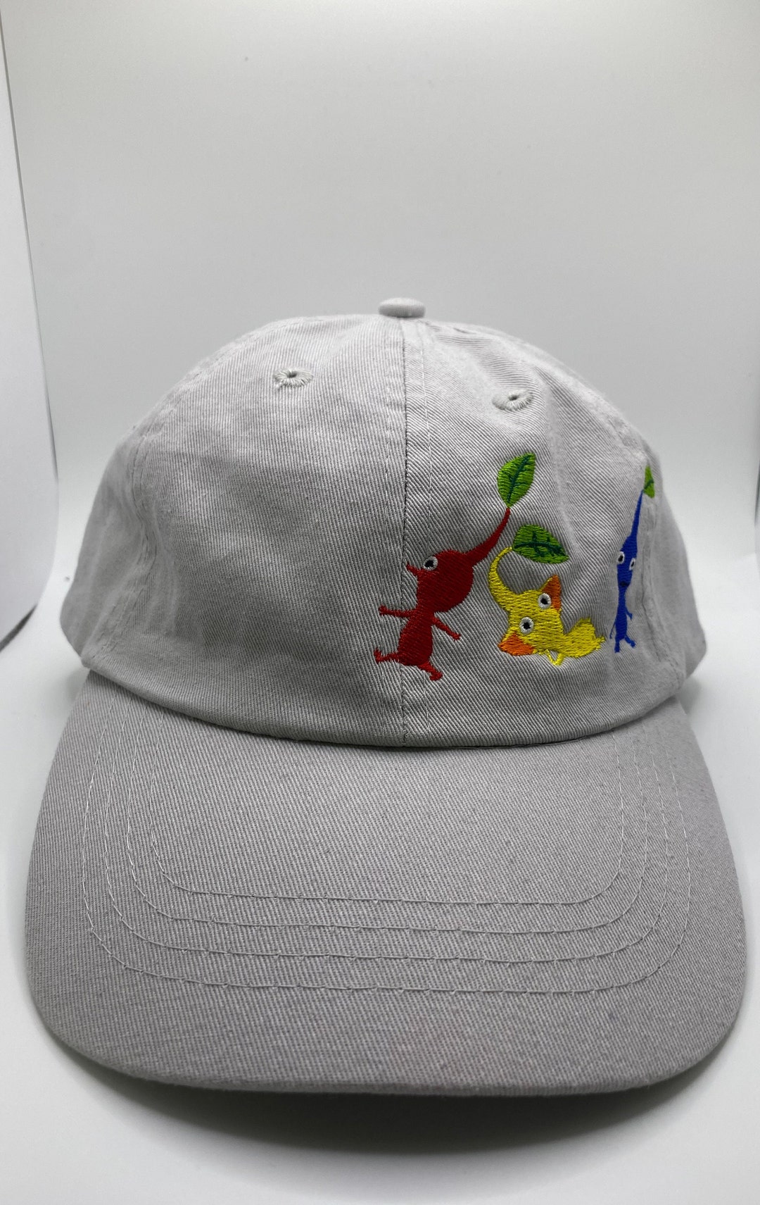 Pikmin Inspired Dad Hat - With Pikmin Embroidery - Etsy
