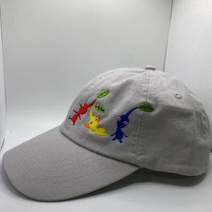Pikmin Inspired Dad Hat - With Pikmin Embroidery - Etsy