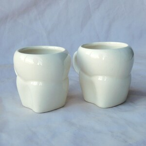 Ceramic Tooth Shaped Dentist Mug Pair Vintage R.O.S.E. Ltd Made in USA ...