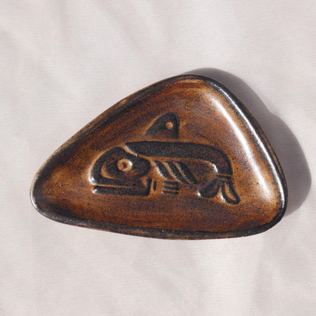 Tlingit Killer Whale Ceramic Ashtray Vintage Handmade Orca Canada BC ...