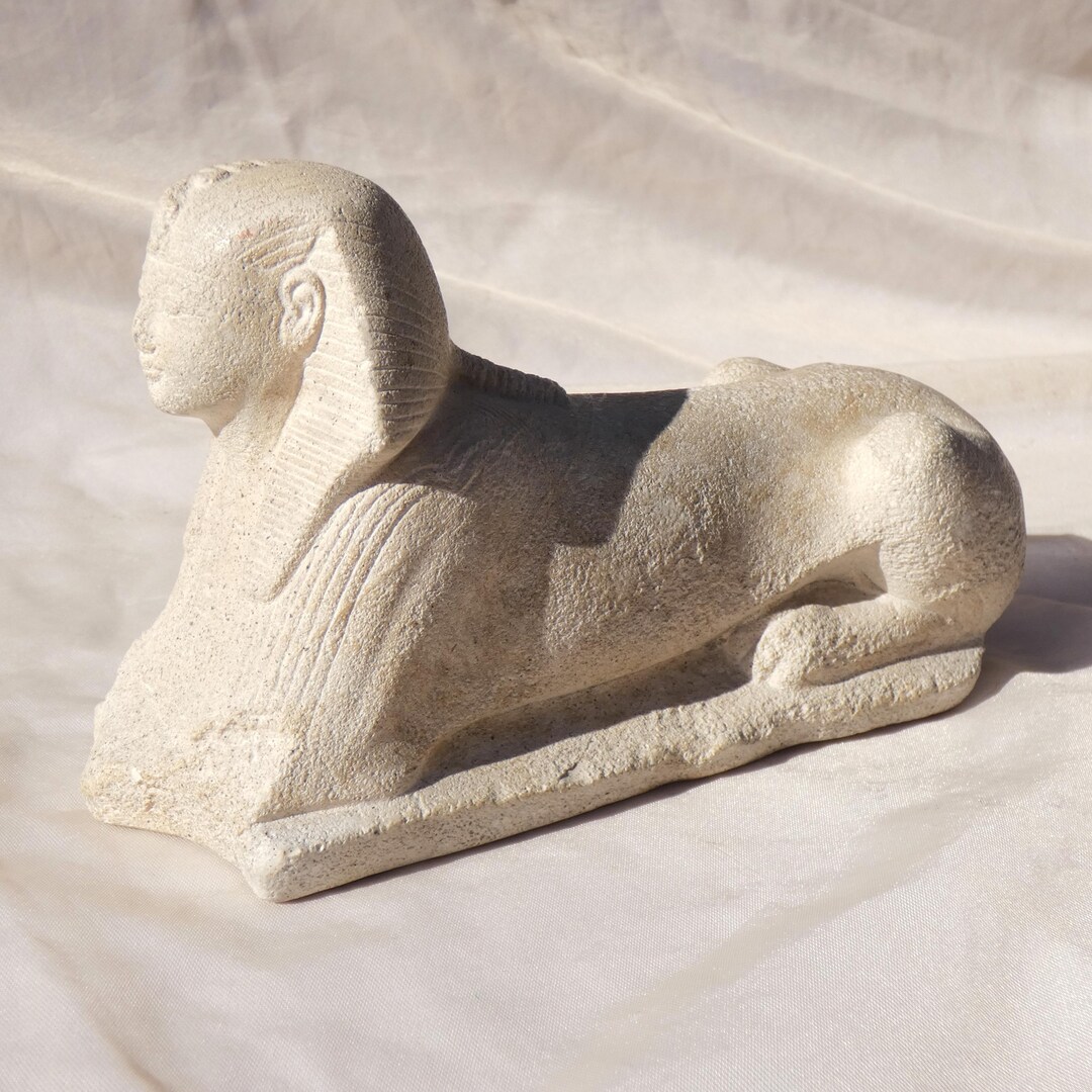 Sphinx of Amenhotep II Egyptian Stone Sculpture MMA Vintage Artefact ...