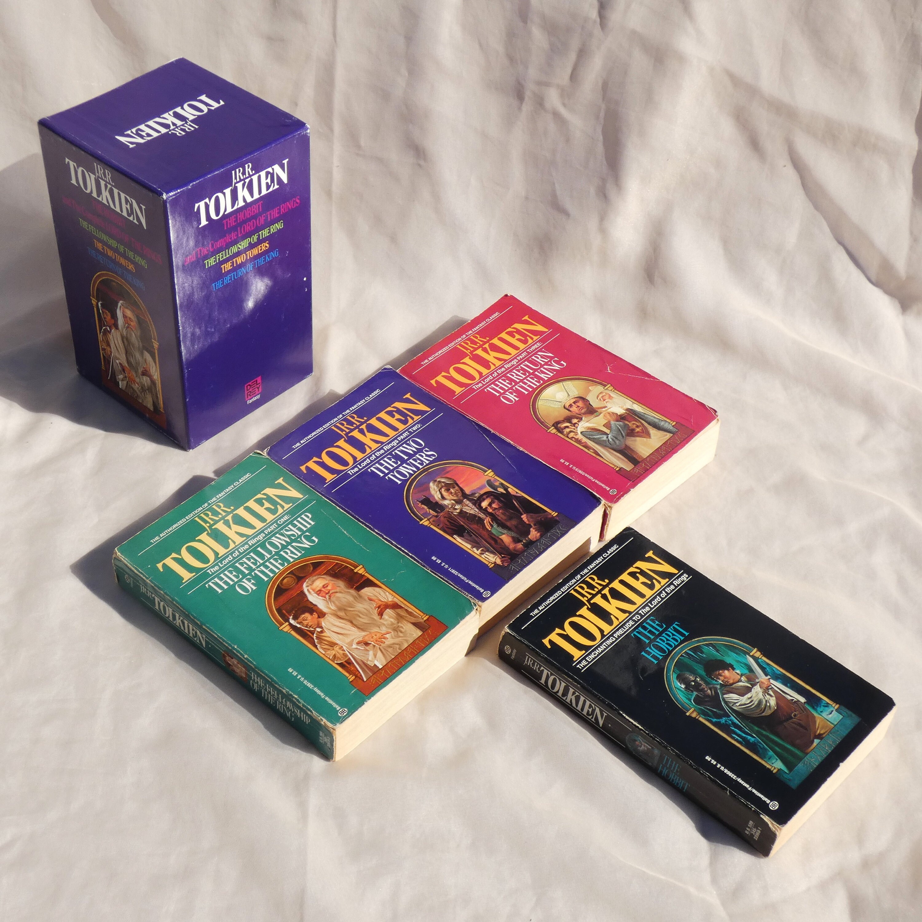 1980s Lord of the Rings Book Box Set, J. R. R. Tolkien, the Hobbit, the ...