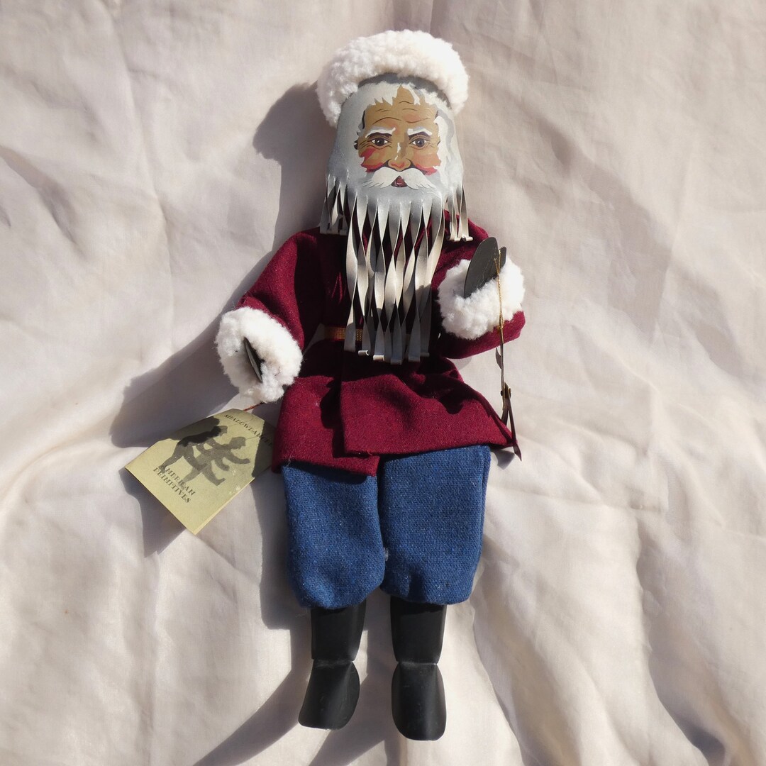 American Primitives Shadowdancer Metal Shelf Sitting Santa Handmade ...