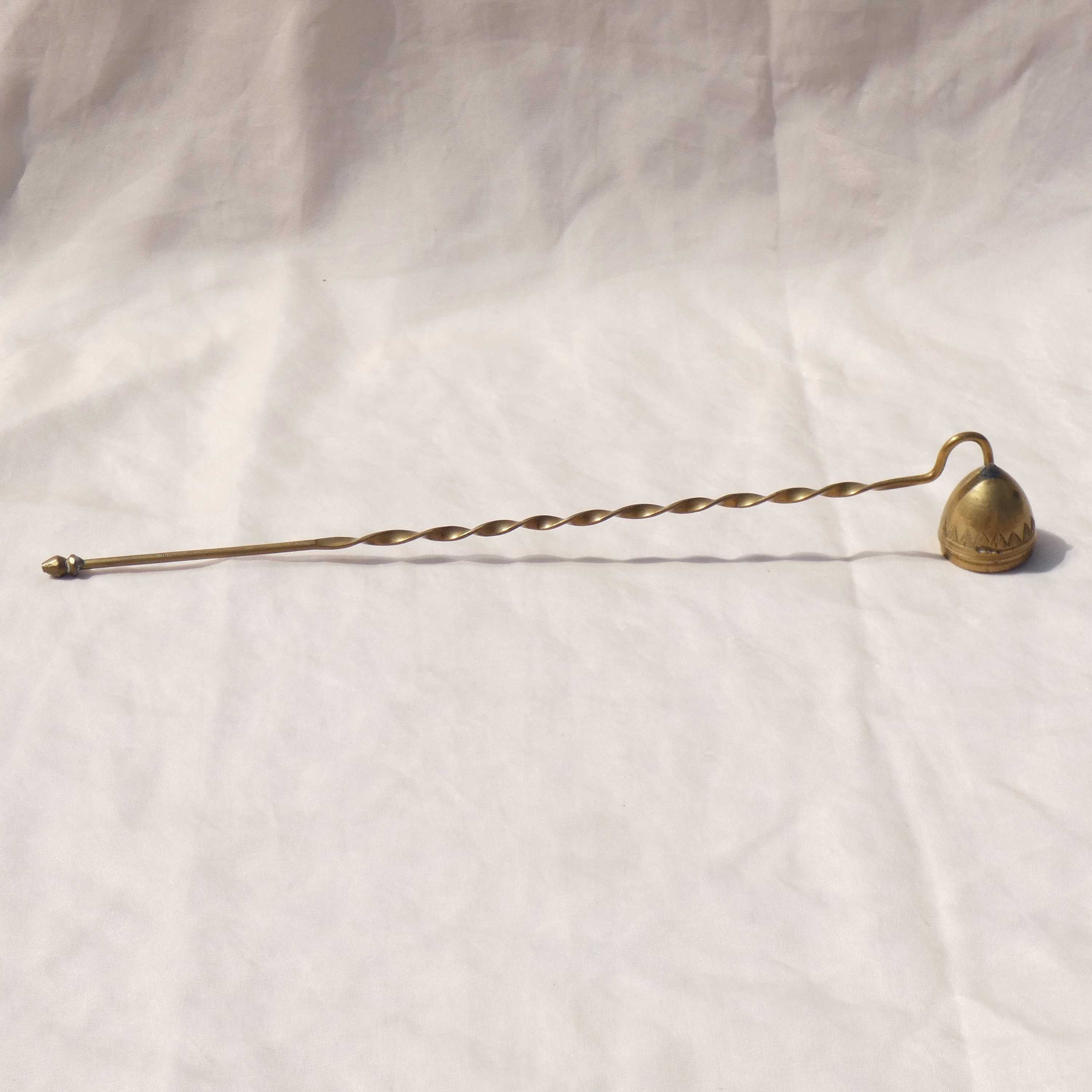 Brass Candle Flame Snuffer With Handle Vintage Handmade Metal Altar ...