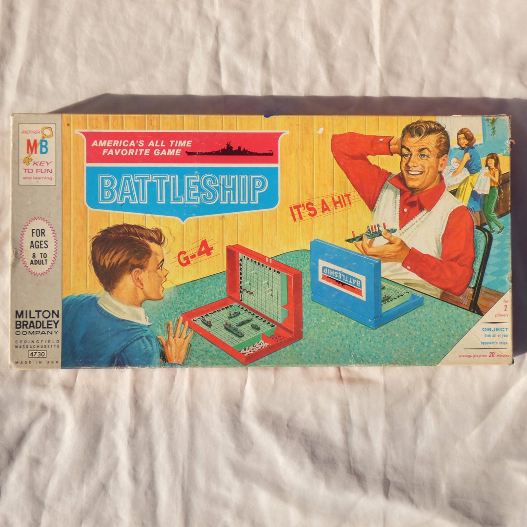 1967 Milton Bradley Company Battleship Game Vintage Retro Tabletop ...