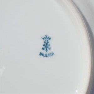 Antique Silesia Fish Pattern Porcelain Salad Plates (x6) Hermann Ohme ...