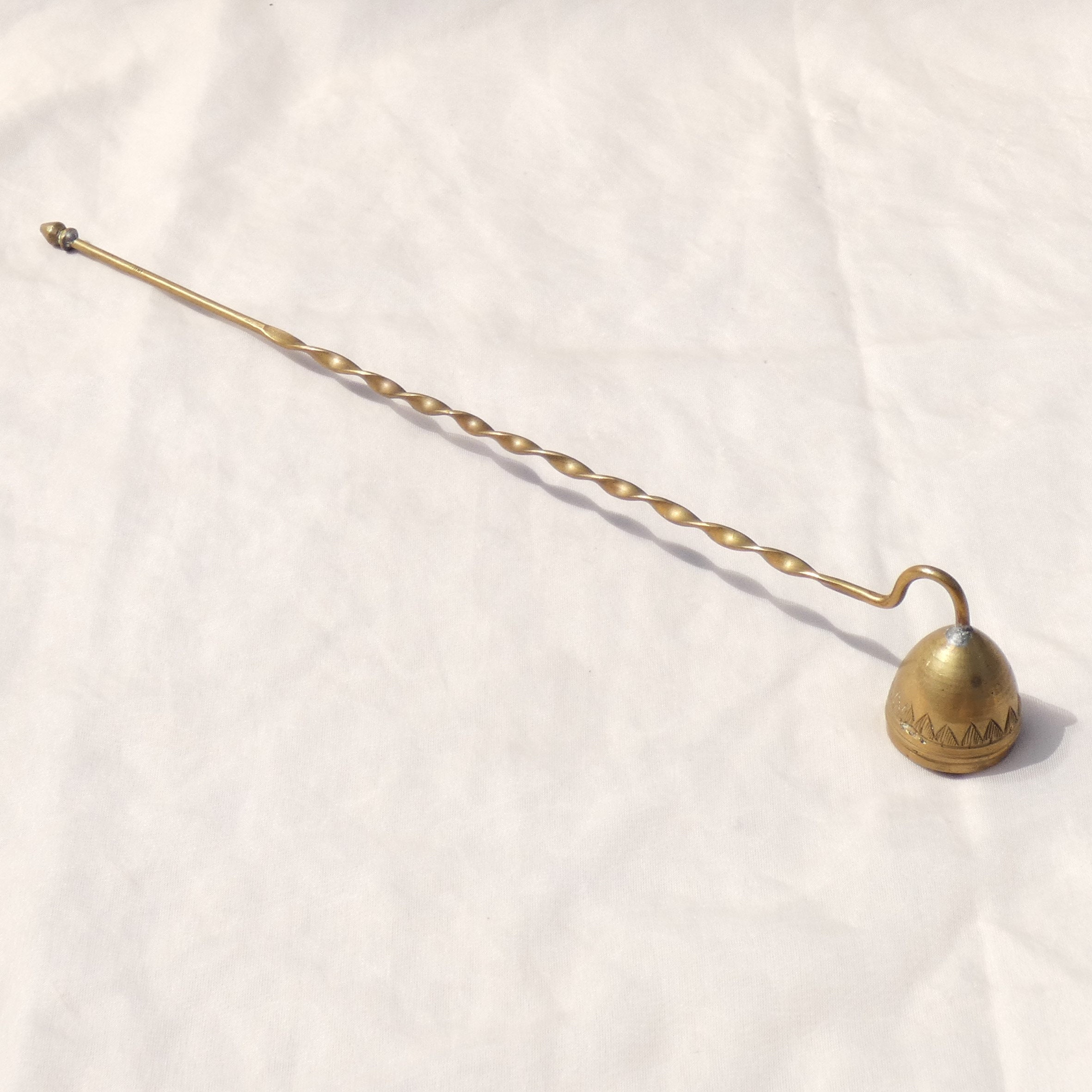 Brass Candle Flame Snuffer With Handle Vintage Handmade Metal Altar ...