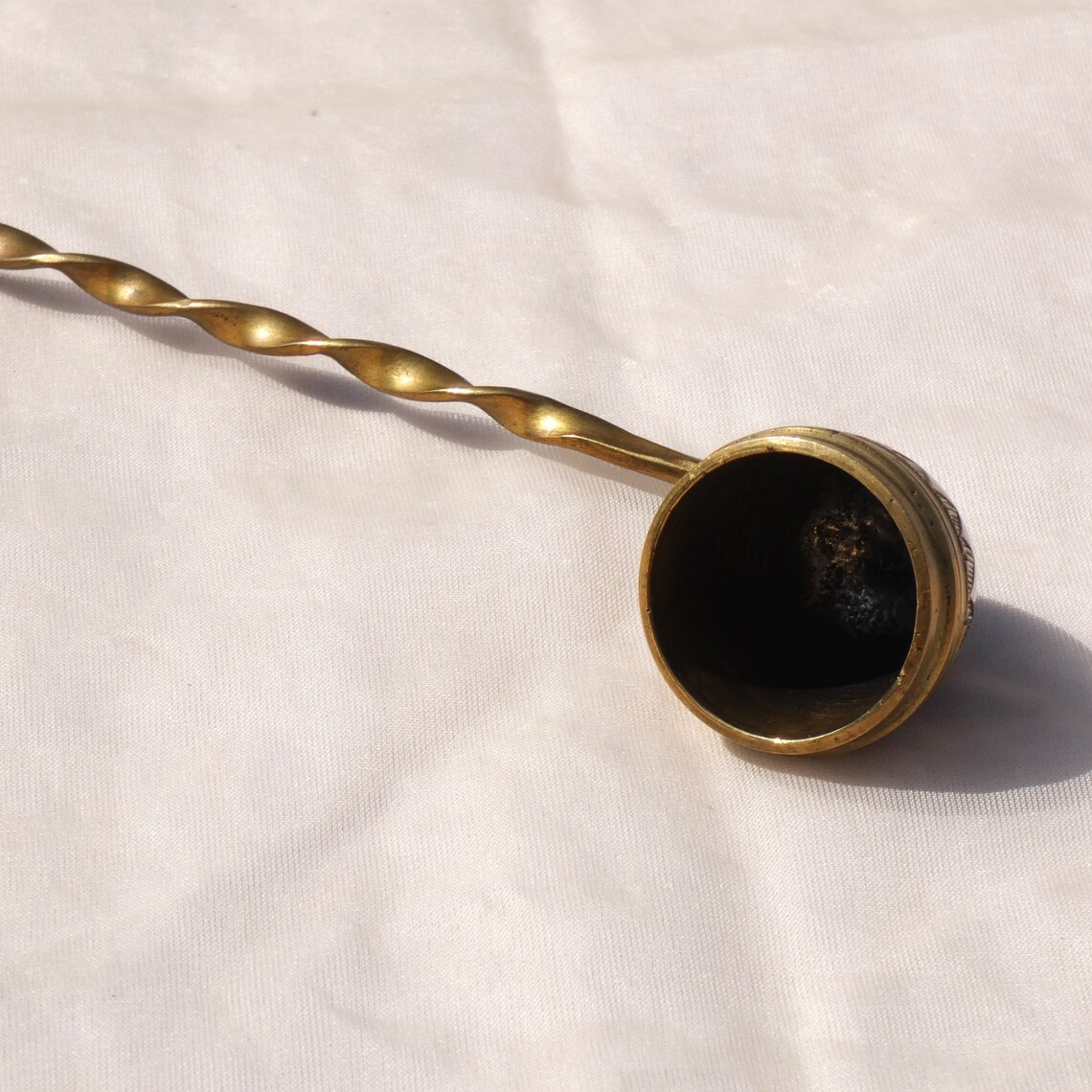 Brass Candle Flame Snuffer With Handle Vintage Handmade Metal Altar ...