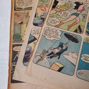 Vintage Comic Book Pages - Etsy