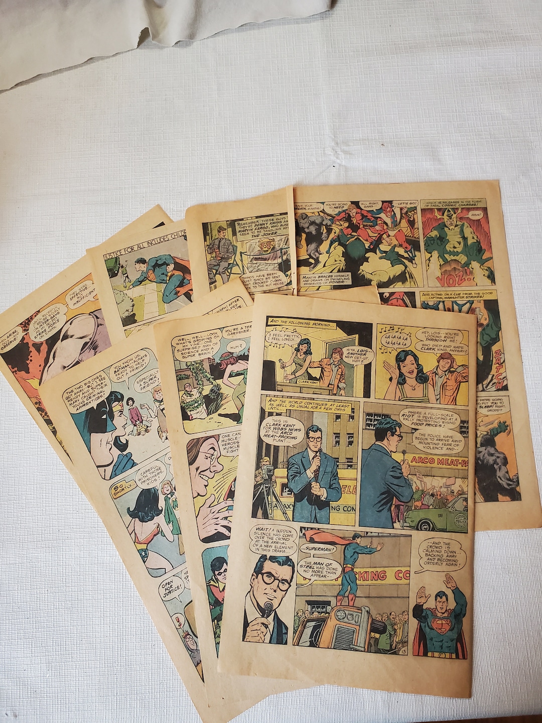 Vintage Comic Book Pages - Etsy