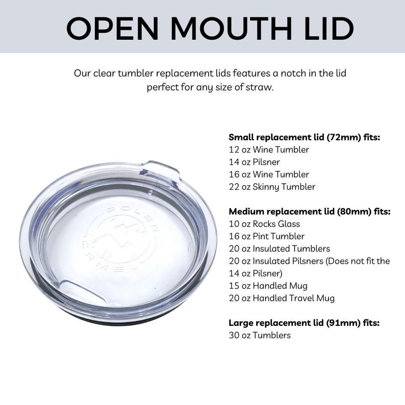 Polar Camel Tumbler Replacement Lid: Slider, Magnetic, Flip Top - Etsy