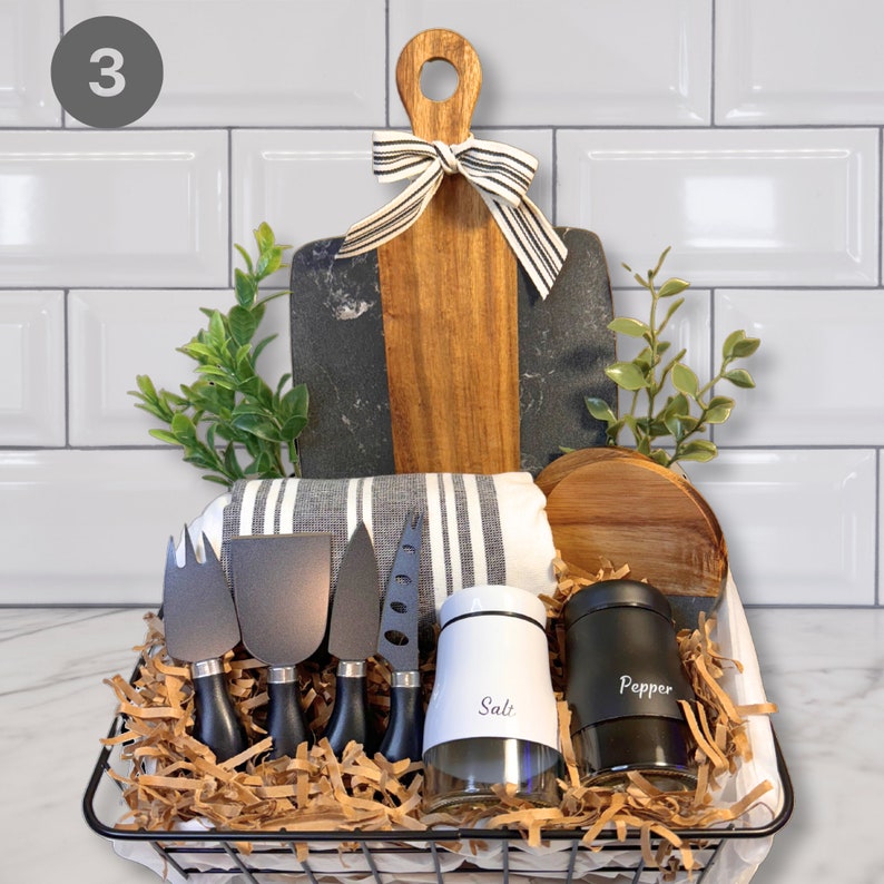 Housewarming Gift Basket Wedding Gift for Couple New Home Kitchen Decor ...