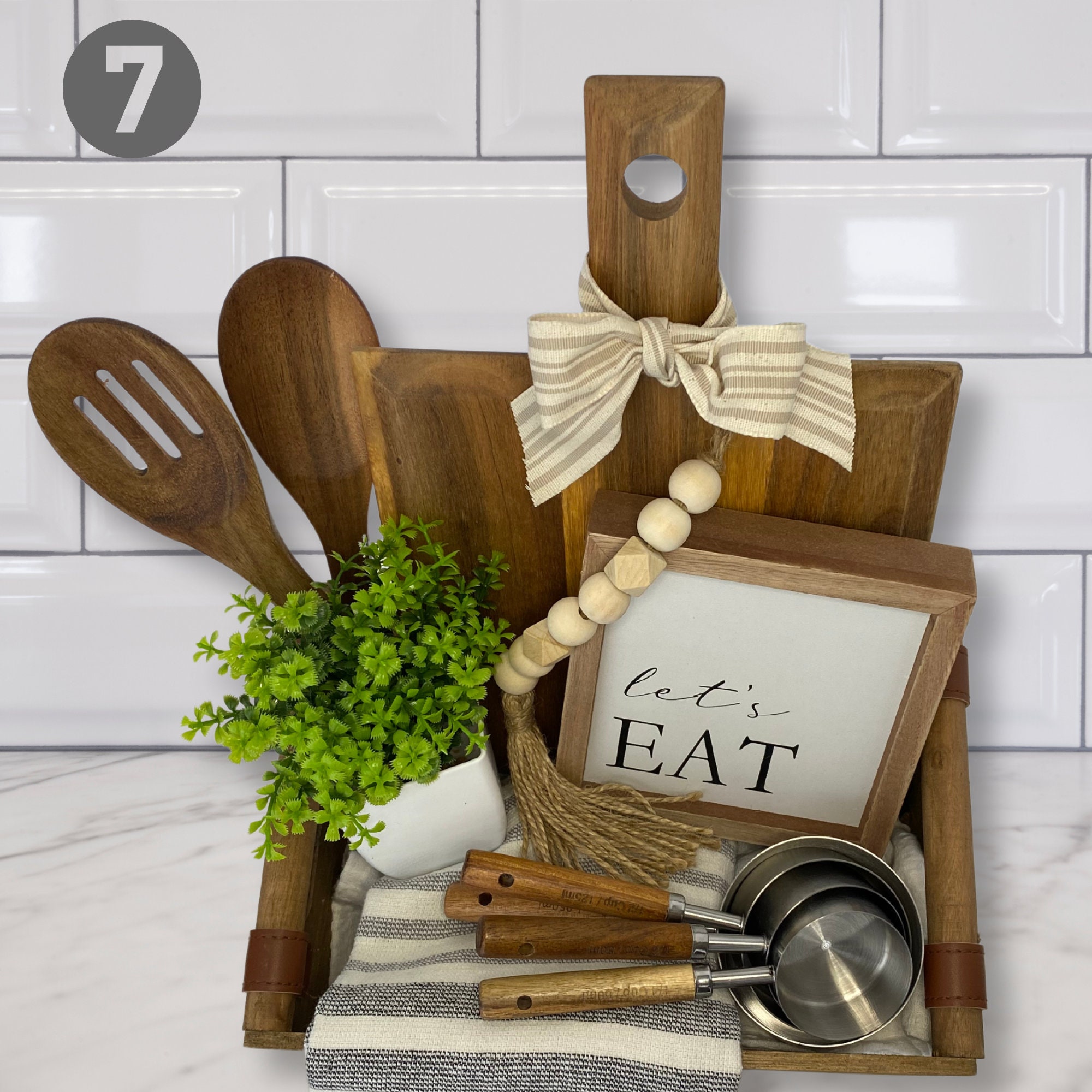Housewarming Gift Basket Wedding Gift for Couple New Home Kitchen Decor ...
