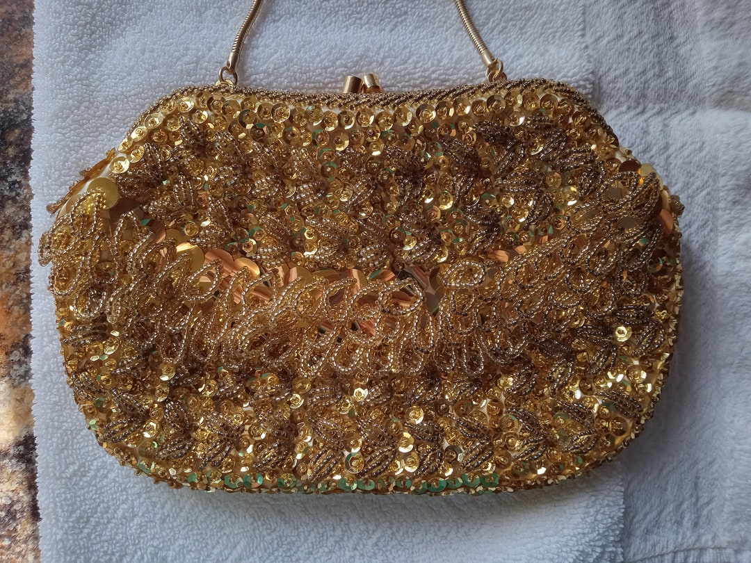 Beaded Bag by Simon, Styled by Ernest Blum, Made in British Hong Kong ...