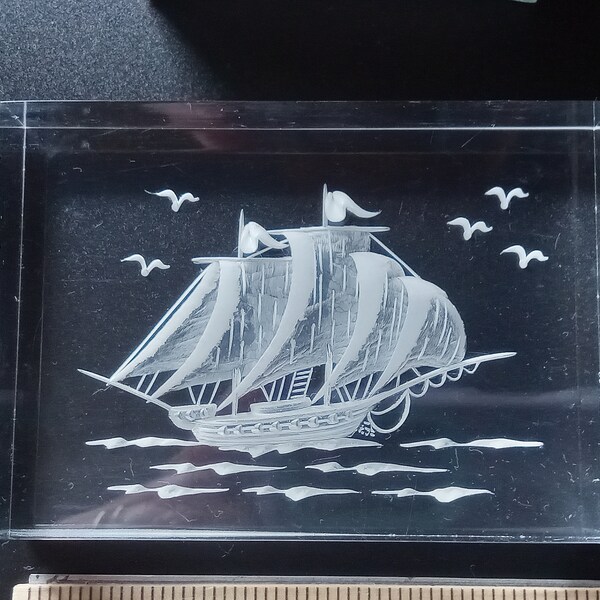 Sailing Ship Etching - Etsy