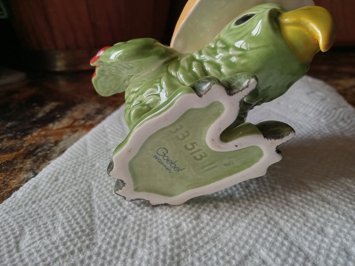 Vintage Goebel Parrot Macaw Fiesta Party Parrot With Sombrero - Etsy