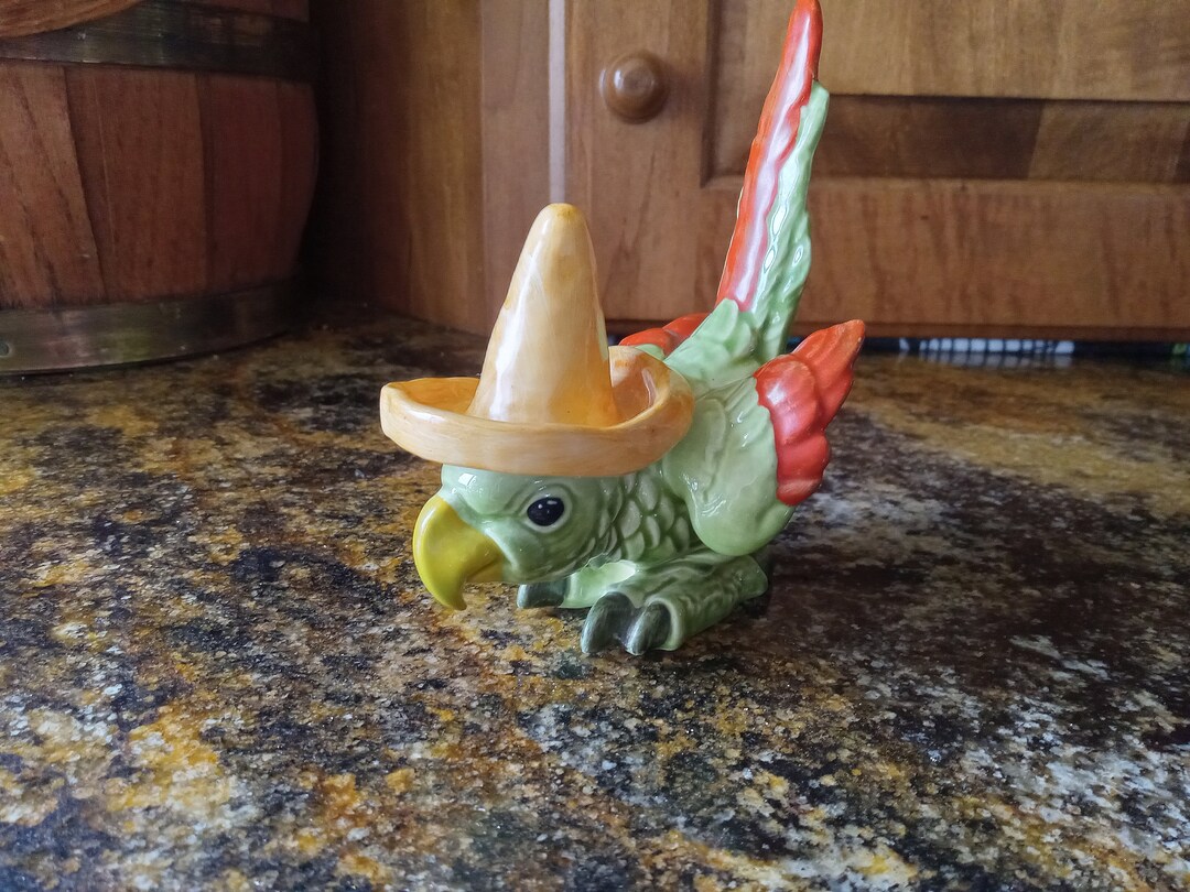 Vintage Goebel Parrot Macaw Fiesta Party Parrot With Sombrero - Etsy