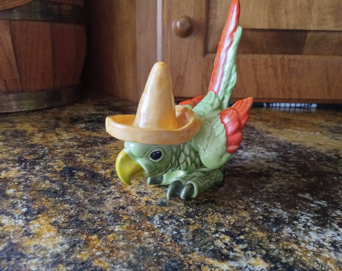 Vintage Goebel Parrot Macaw Fiesta Party Parrot With Sombrero Figurine ...