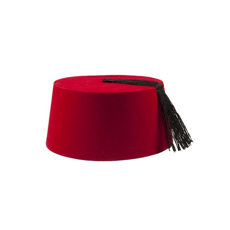 Authentique Morroco Fez Rouge Fès Tarboush Chapeau Andalousi, Fez ...
